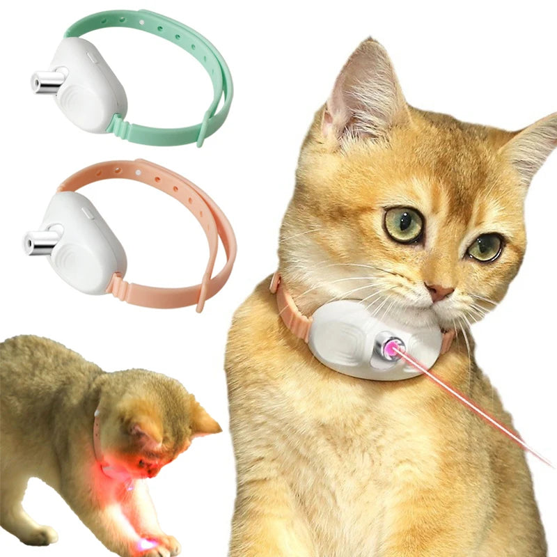 Smart Laser Cat-teasing Collar Laser Rechargeable Auto Infrared Intera ...